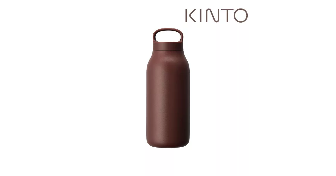 博客來-KINTO / WATER TUMBLER 輕量保溫瓶 550ml- 栗子紅