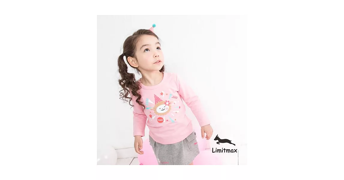 博客來-純棉舒適☆Limitmax☆微笑小羊繽紛女童上衣2Y (90CM)粉紅