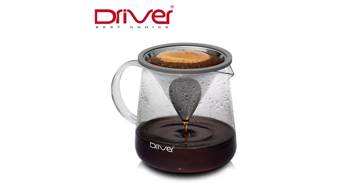 博客來-Driver Moka濾杯壺組 600ml