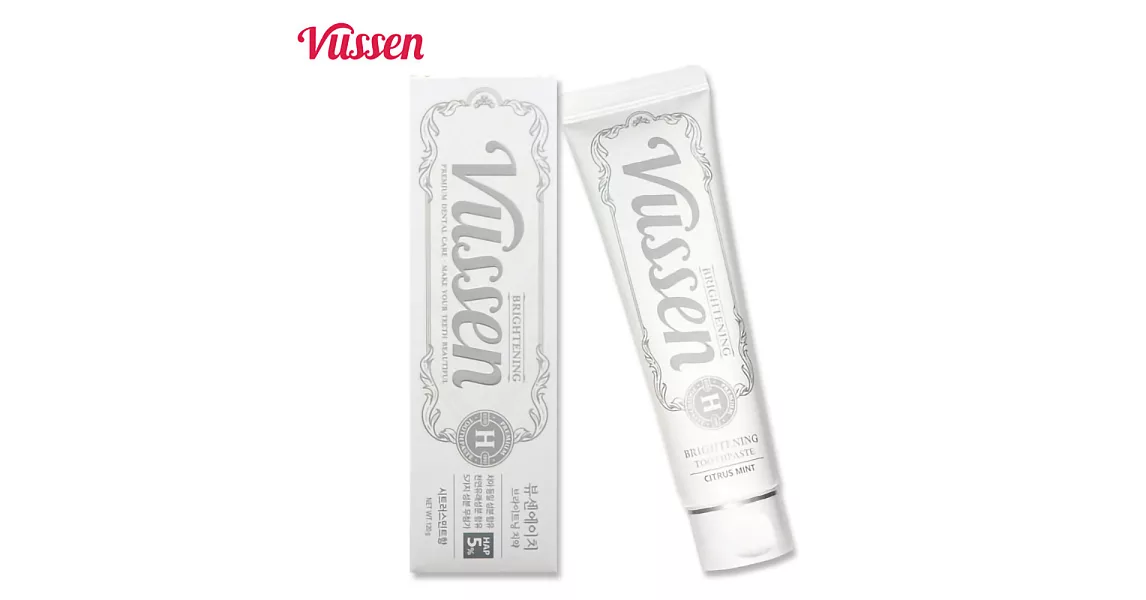 博客來-【Vussen 維森】韓國進口 HAP 亮白牙膏 120g