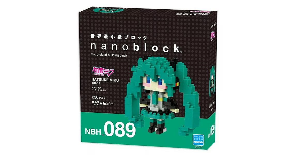 博客來-Nanoblock 迷你積木 - NBH 089 初音未來