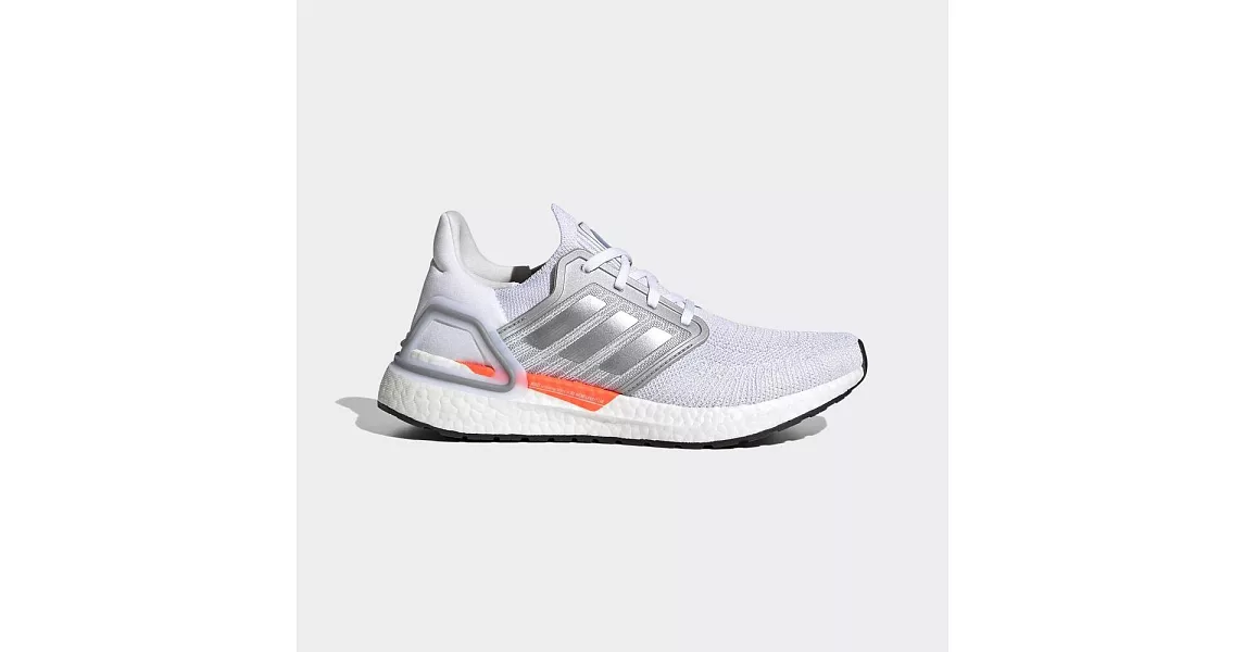 博客來-Adidas Ultraboost 20 W [FX7992] 女鞋 運動 休閒 慢跑 避震 抓地 穿搭 愛迪達 白 24.5cm 白/銀