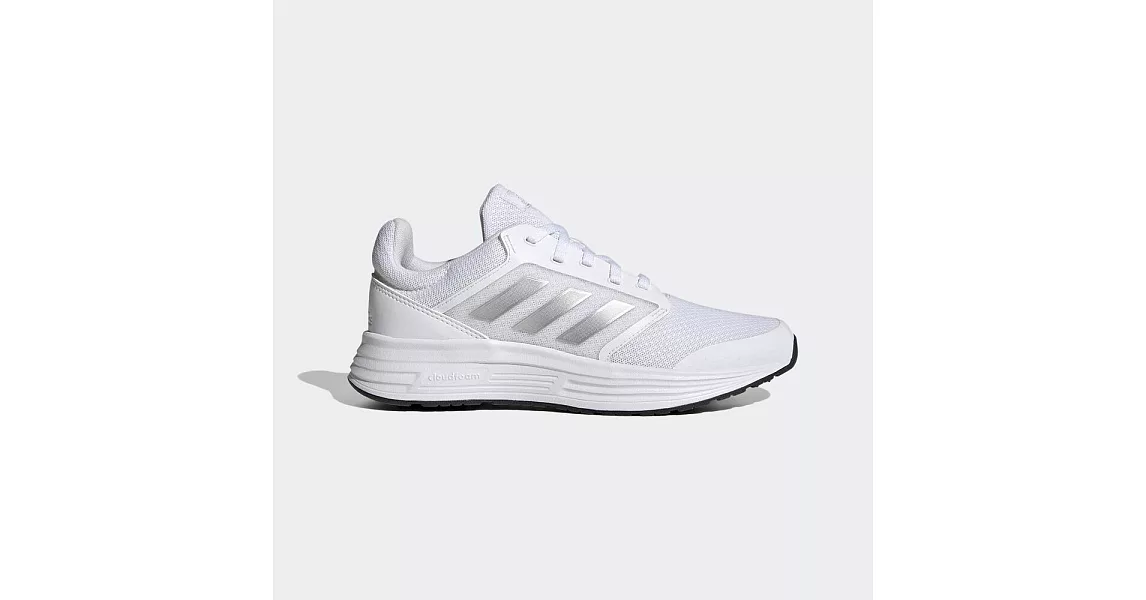博客來-Adidas Galaxy 5 [G55778] 女 慢跑鞋 運動 休閒 健身 輕量 透氣 緩震 穿搭 愛迪達 白銀 25cm 白/銀