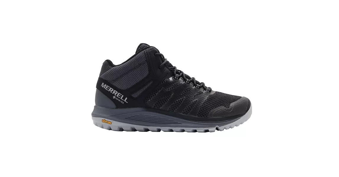 博客來-Merrell Nova 2 Mid Gore-Tex [ML066647] 男 戶外鞋 登山 越野 防水 耐磨 黑 28.5cm 黑