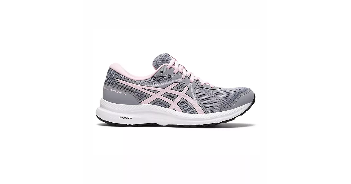 博客來-Asics Gel-contend 7 (d) [1012A910-022] 女鞋 慢跑 運動休閒 輕量 緩衝 灰 粉紅 25cm 灰/粉紅