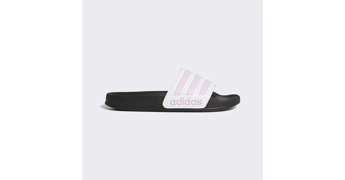 博客來-Adidas Adilette Shower K [FY8843]中童鞋 涼鞋 拖鞋 運動休閒 游泳 愛迪達 白粉紅 黑