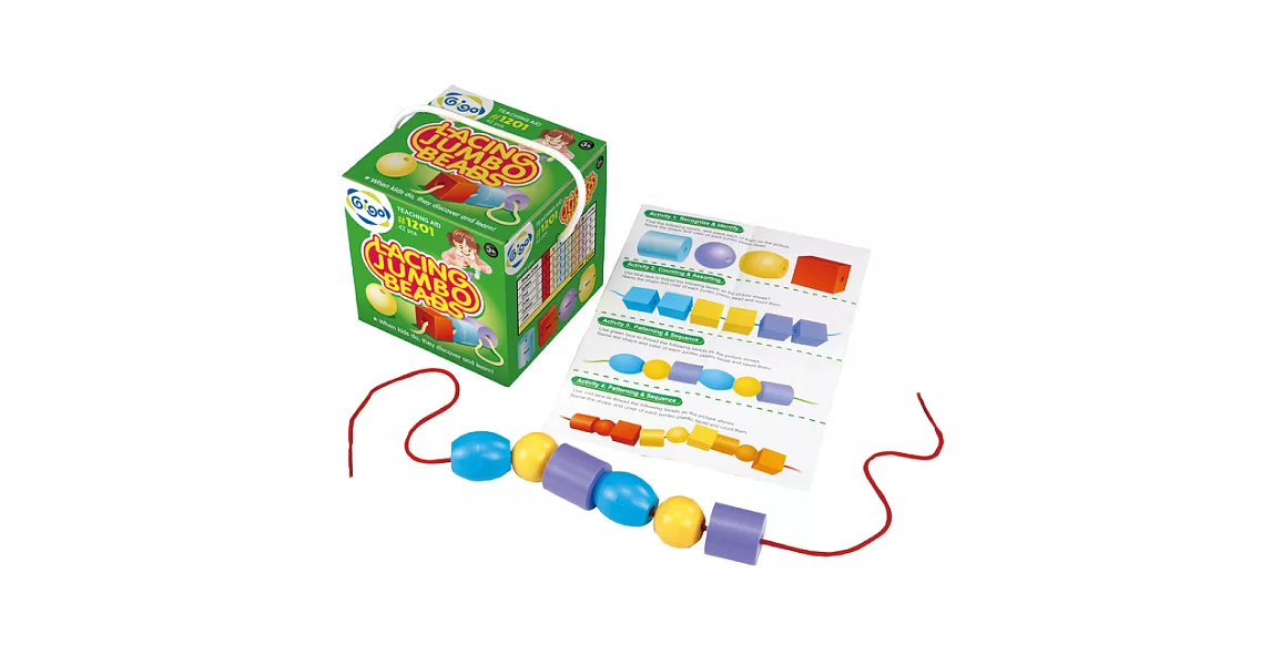 博客來-【智高 GIGO】#1201 學習大串珠