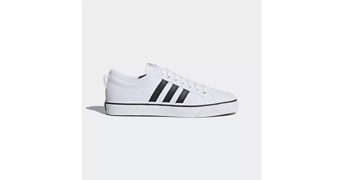 博客來-Adidas Nizza [CQ2333] 男女 情侶 經典 復古 帆布 休閒鞋 低筒 百搭 基本 愛迪達 白