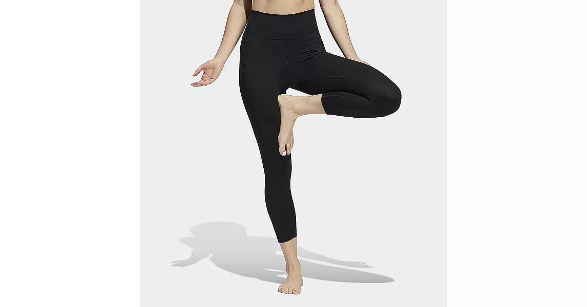 博客來-ADIDAS YO STO 78 TIG 女 高腰九分緊身褲 HC6637 2XL 黑