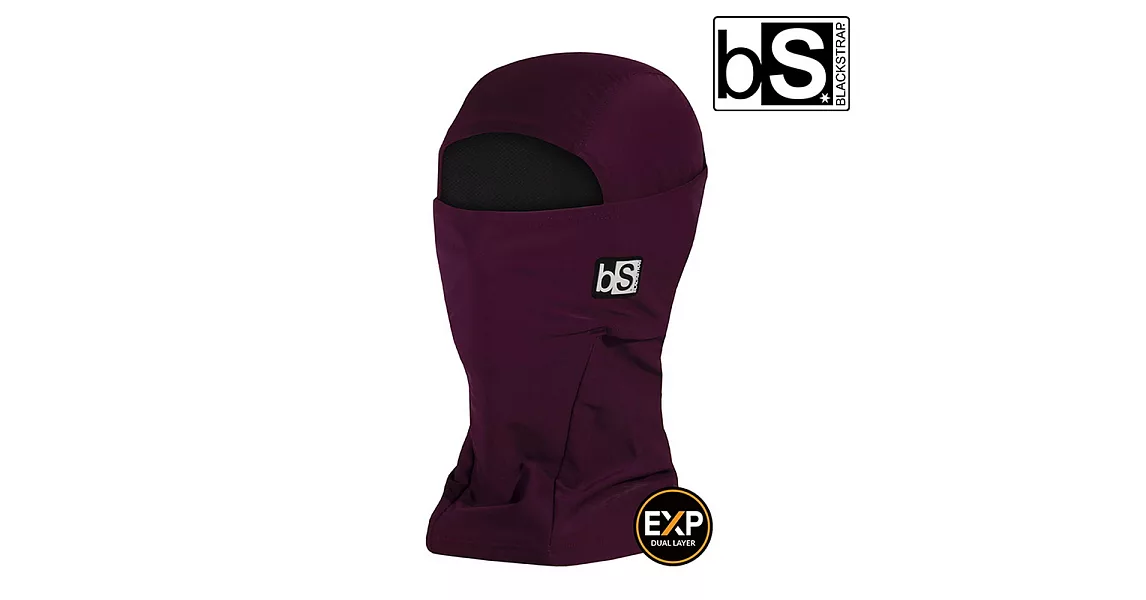 博客來-BlackStrap Exp Hood Balaclava-S 雙層保暖多功能頭套 【Merlot/梅洛】