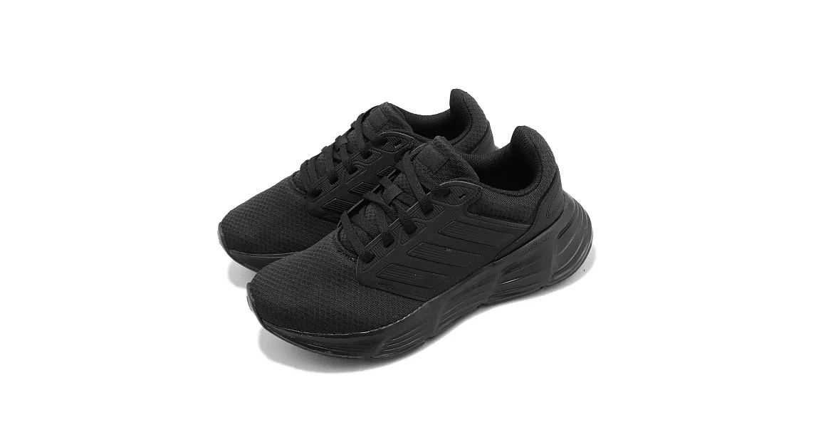 博客來-adidas 慢跑鞋 Galaxy 6 女鞋 黑 全黑 緩震 路跑 厚底 運動鞋 愛迪達 GW4131