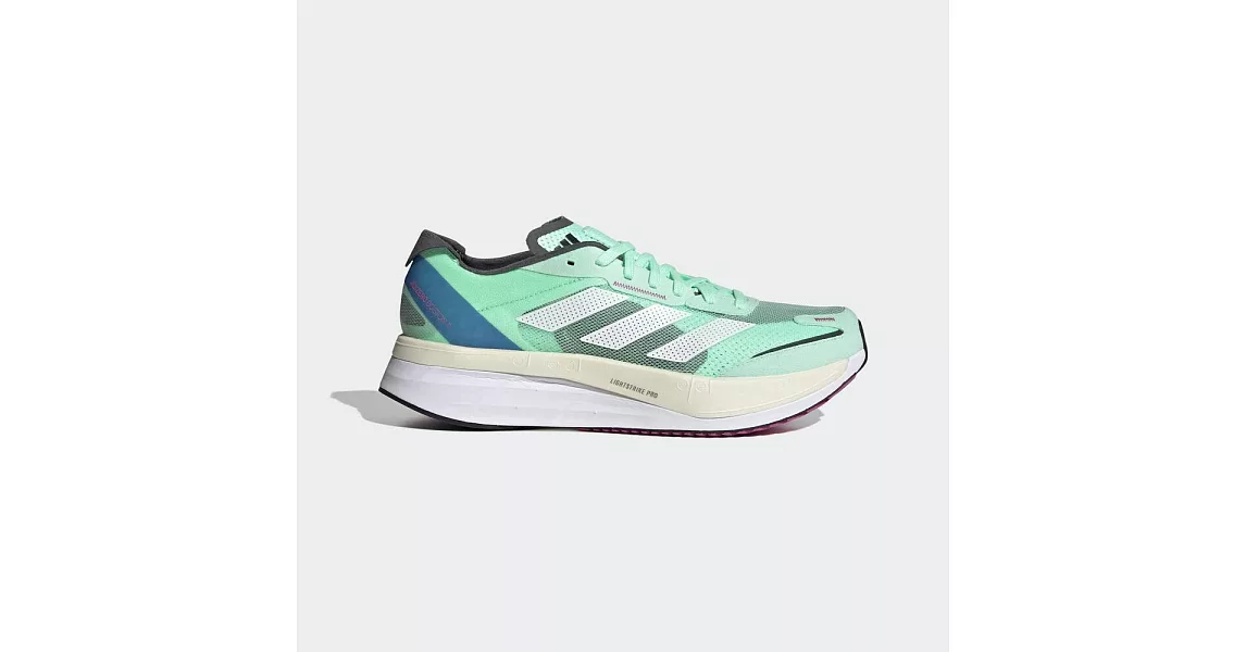 博客來-Adidas Adizero Boston 11 M [GV9064] 男 慢跑 運動 訓練 路跑 緩衝 馬牌底 薄荷綠