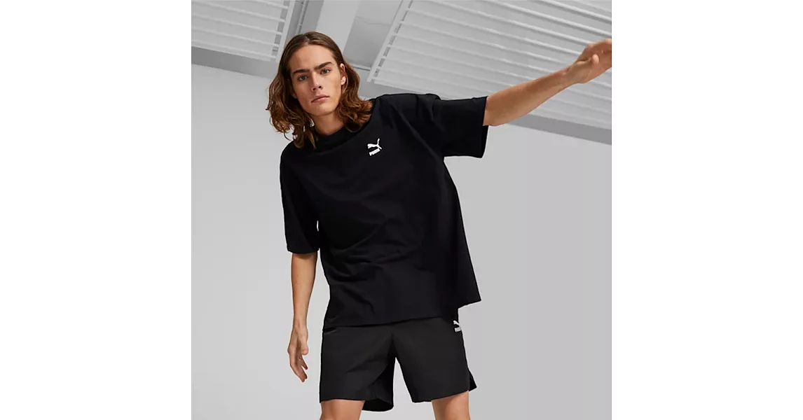 博客來-PUMA 流行系列Classics寬鬆 男短袖上衣-黑-53807001 XS 黑色