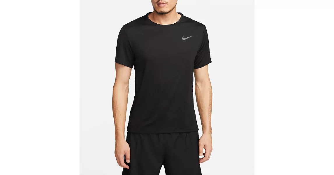 博客來-NIKE AS M NK DF UV MILER SS 男短袖上衣-黑-DV9316010 XL 黑色
