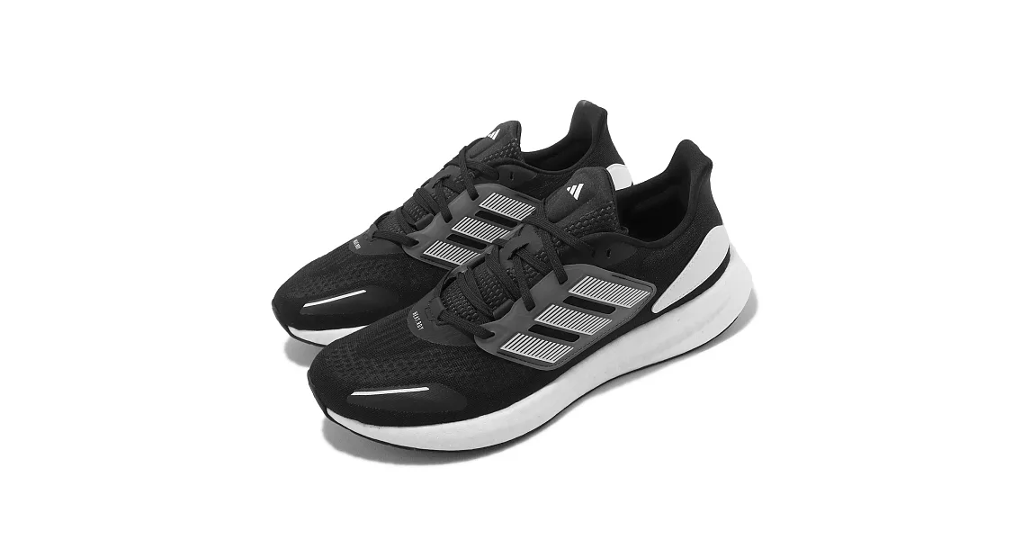 博客來-adidas 慢跑鞋 Pureboost 22 H RDY 男鞋 黑 白 緩震 運動鞋 愛迪達 HQ3982