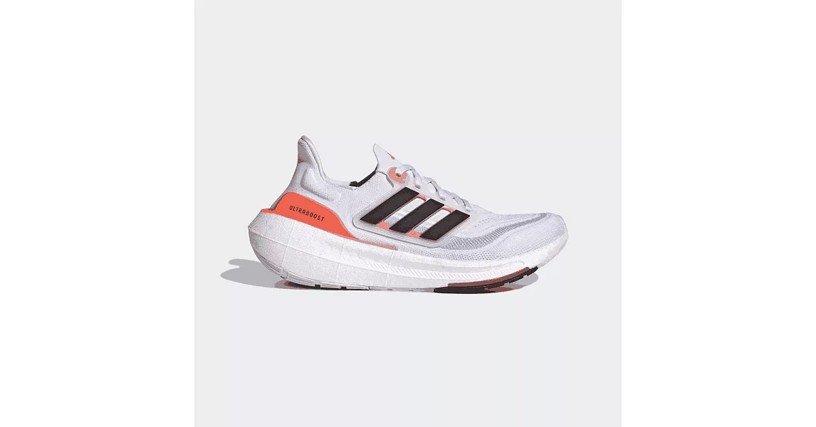 博客來-ADIDAS ULTRABOOST LIGHT W 女慢跑鞋-白藍橘-HQ6353 UK4 白色