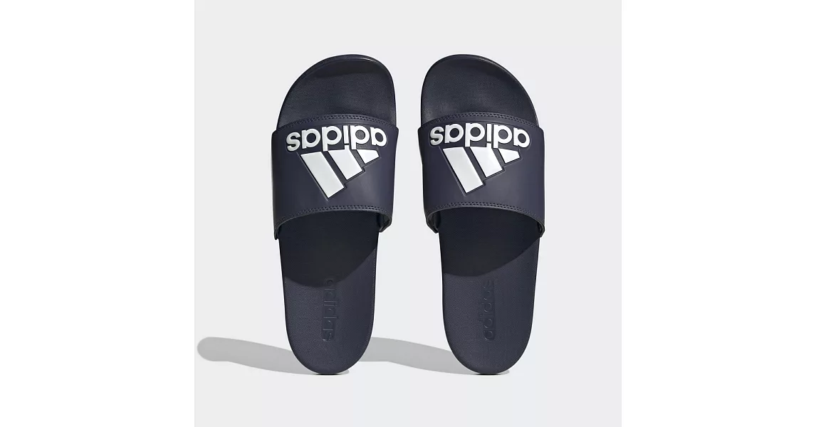 博客來-ADIDAS ADILETTE COMFORT 男女休閒拖鞋-藍-H03616 UK10 藍色
