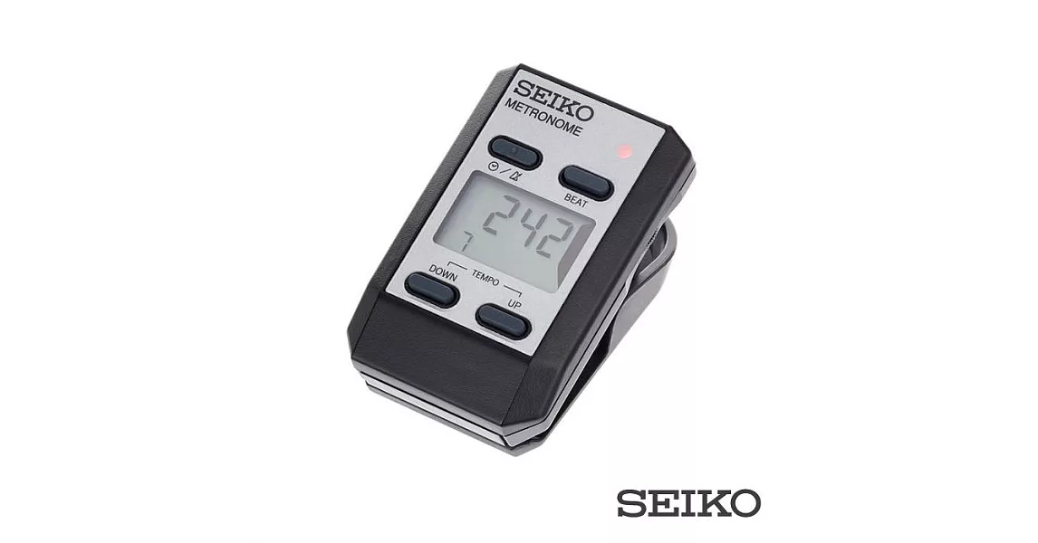 博客來-SEIKO DM51 夾式數位節拍器 可當時鐘 | 銀