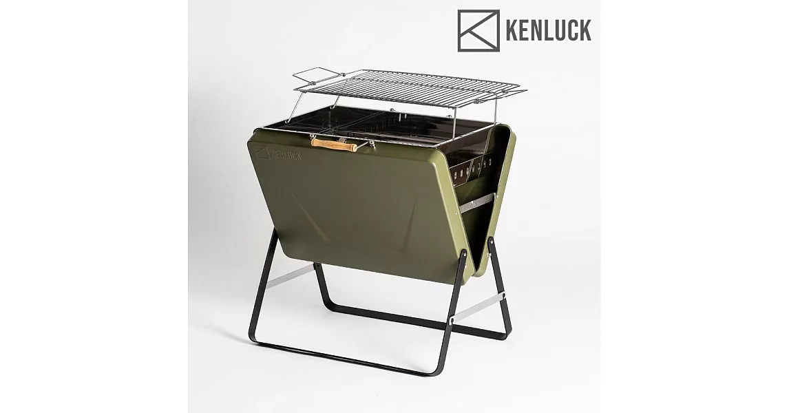 博客來-KENLUCK FESTIVAL 嘉年華烤肉架 / 城市綠洲 (中秋 烤爐 烤肉爐 BBQ 焚火台 火爐 台灣品牌) 史丹綠