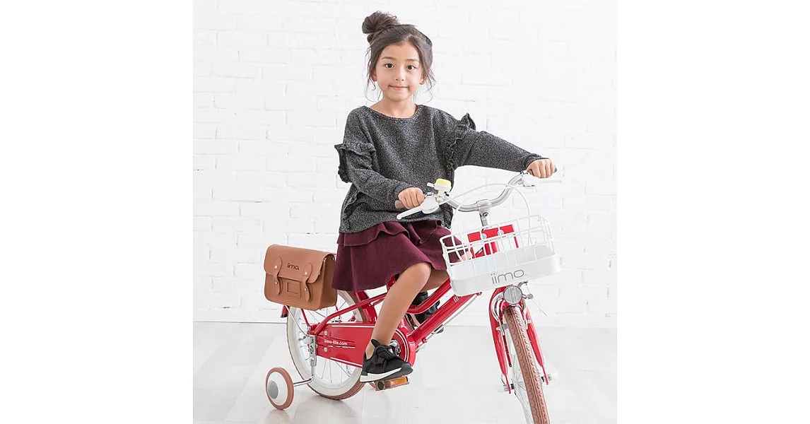 博客來-【U】日本 iimo - 兒童腳踏車16吋 經典紅