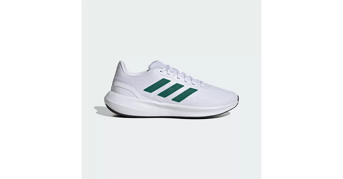 博客來-ADIDAS RUNFALCON 3.0 男跑步鞋-白綠-ID2293 UK6.5 白色