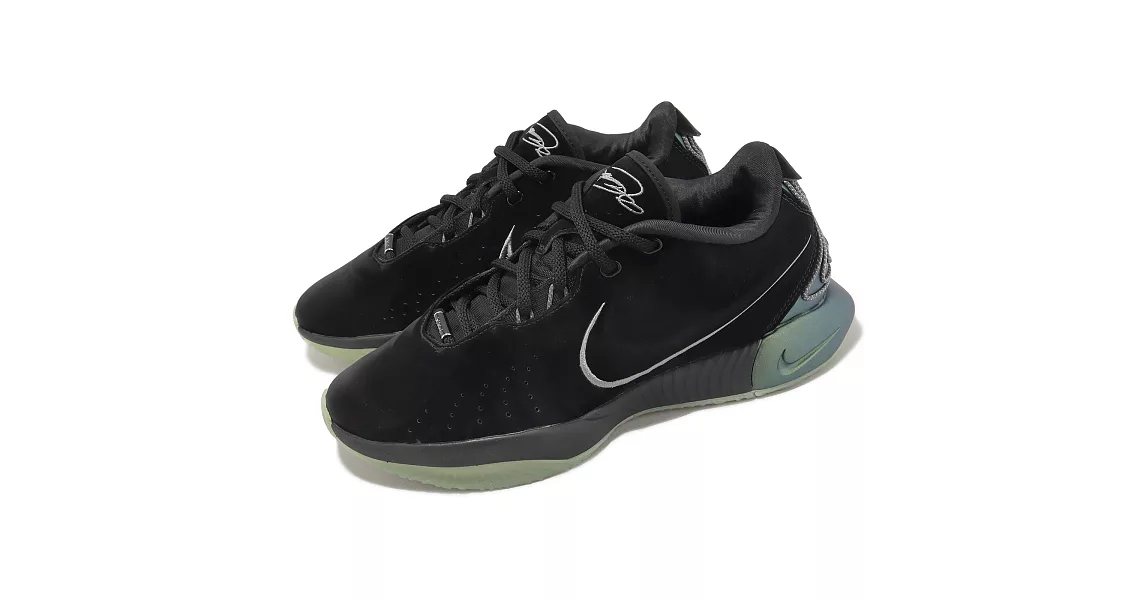 博客來-Nike 籃球鞋 LeBron 21 XXI EP Tahitian 男鞋 黑 綠 LBJ FB2236-001