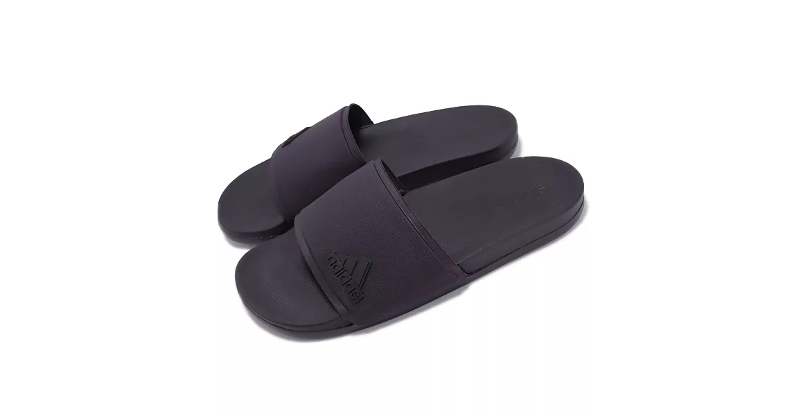 博客來-adidas 拖鞋 Adilette Comfort Elevated 男鞋 女鞋 黑 軟底 涼拖鞋 休閒 愛迪達 IF0891