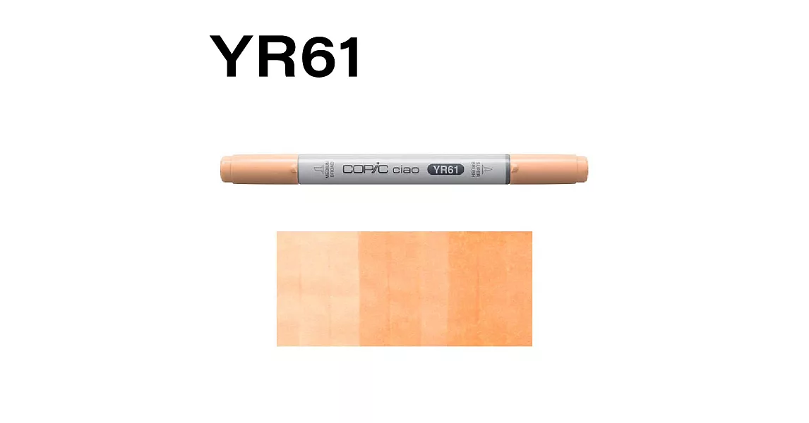 博客來-日本 COPIC 酷筆客 麥克筆 CIAO 三代 YR系列 YR61