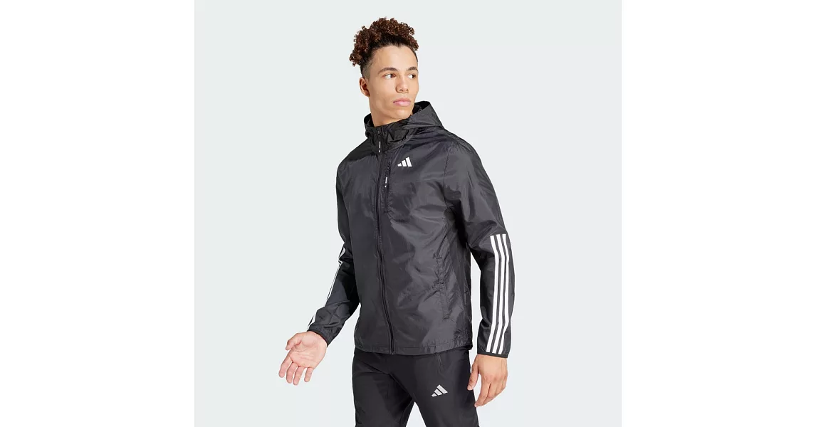 博客來-ADIDAS OTR E 3S JKT 男休閒外套-黑-IK4986 L 黑色