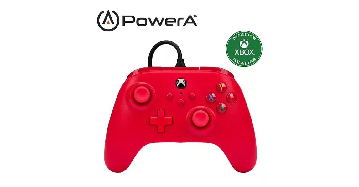 博客來-【PowerA】XBOX 官方授權 有線遊戲手把 - 多色任選 紅(1519366-01)