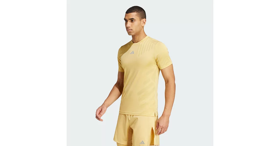 博客來-ADIDAS HIIT AIRCHI TEE 男短袖上衣-黃-IS3731 S 黃色
