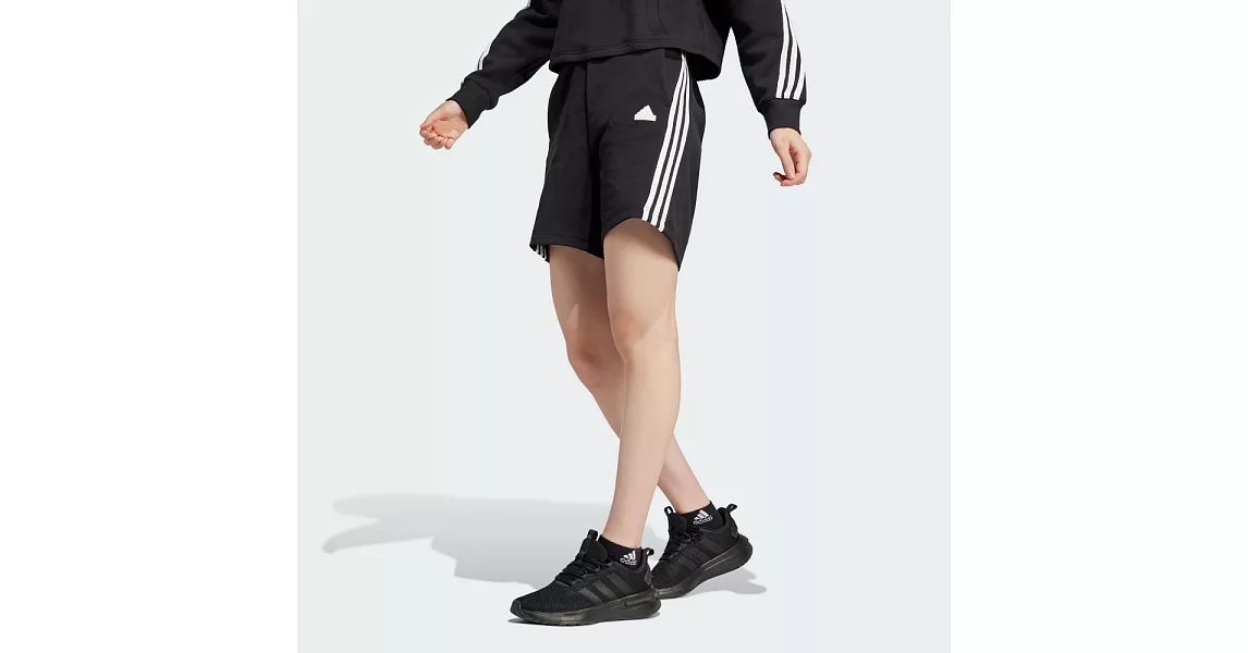 博客來-ADIDAS W FI 3S SHORT 女休閒短褲-黑-IP1543 S 黑色