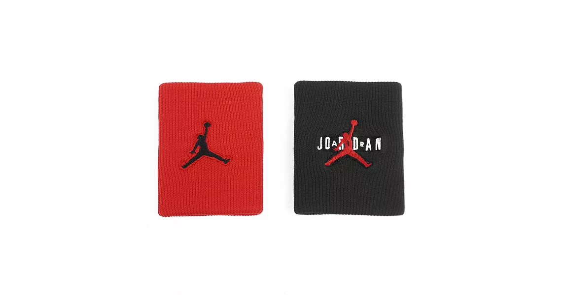 博客來-Nike Jordan Jumpman Terry DX6998-636] 腕帶 運動 吸濕排汗 喬丹 2入裝 黑紅