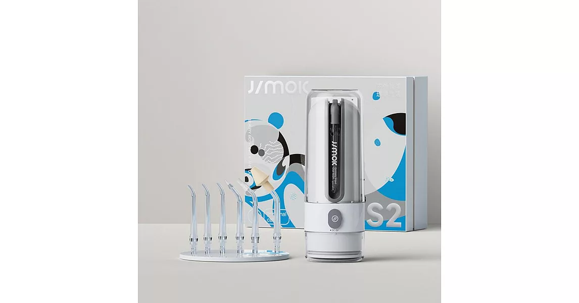 博客來-【JIMOK】S2 便攜沖牙器 -海鹽灰