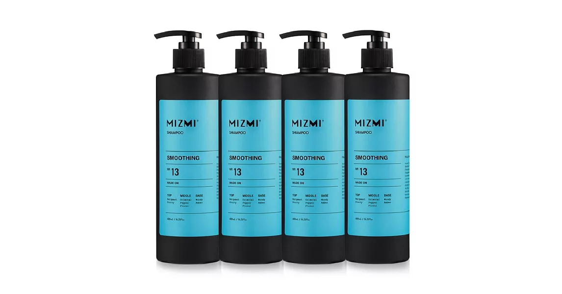 博客來-【MIZMI】水光亮澤洗髮精480ml*4入