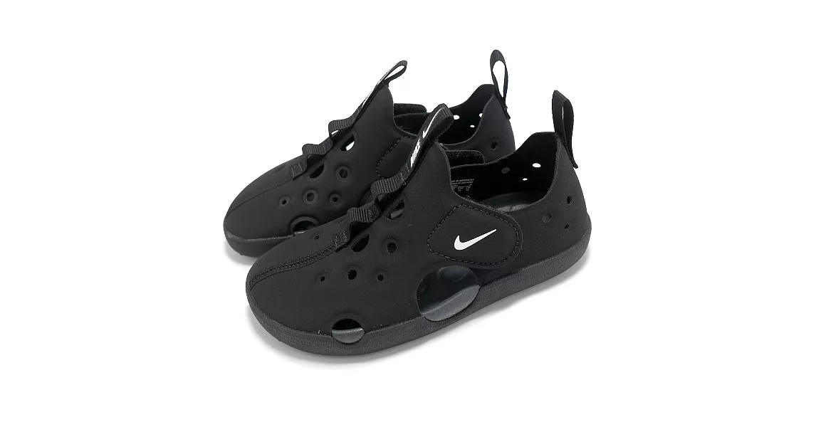 博客來-Nike 涼鞋 Sunray Protect 4 TD 小童 童鞋 學步鞋 黑 魔鬼氈 HF6278-001