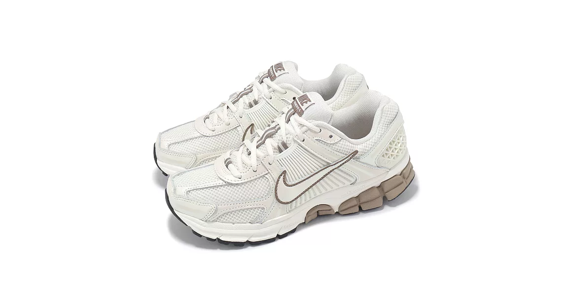 博客來-Nike 休閒鞋 Wmns Air Zoom Vomero 5 女鞋 米白 棕 復古 緩震 運動鞋 IB8129-133