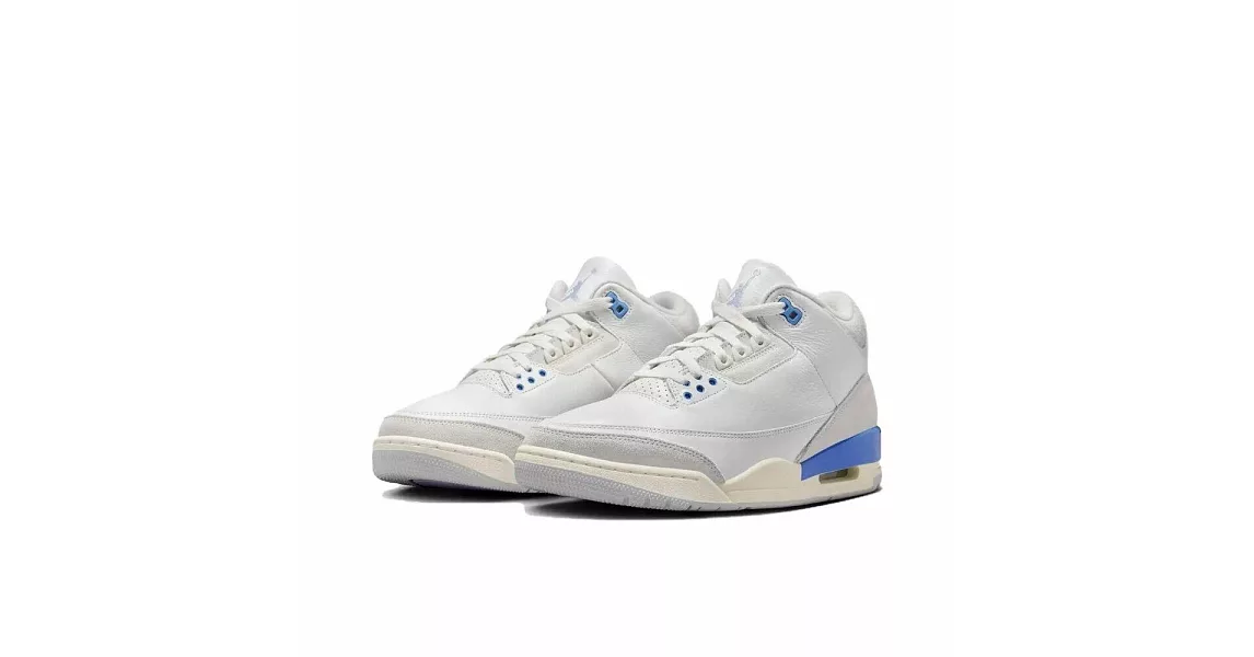 博客來-Air Jordan 3 Lucky Shorts 幸運短褲 白藍 AJ3 運動鞋 休閒鞋 男鞋 CT8532-101 26cm 白藍