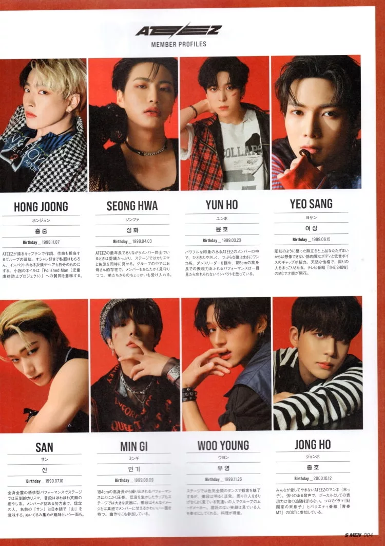 博客來-S Cawaii！MEN特集Special：ATEEZ（RED ver.）